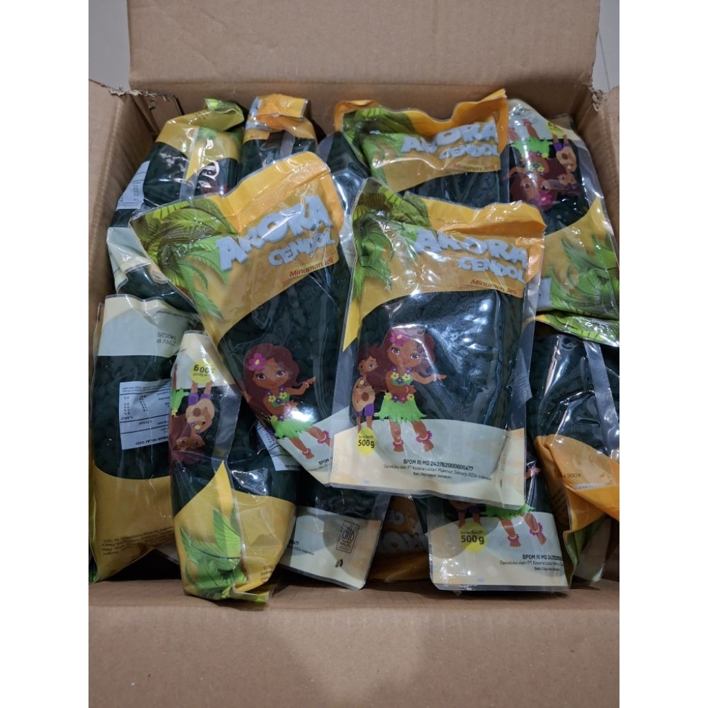 Jual (1 Karton) Cendol Jelly Arora 500gr | Cendol Kosena | Kosena ...