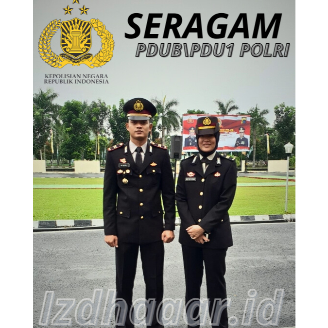 Jual Jas_Seragam PDUB\PDU 1 POLRI PRIA & WANITA hitam\Pakaian DINAS ...