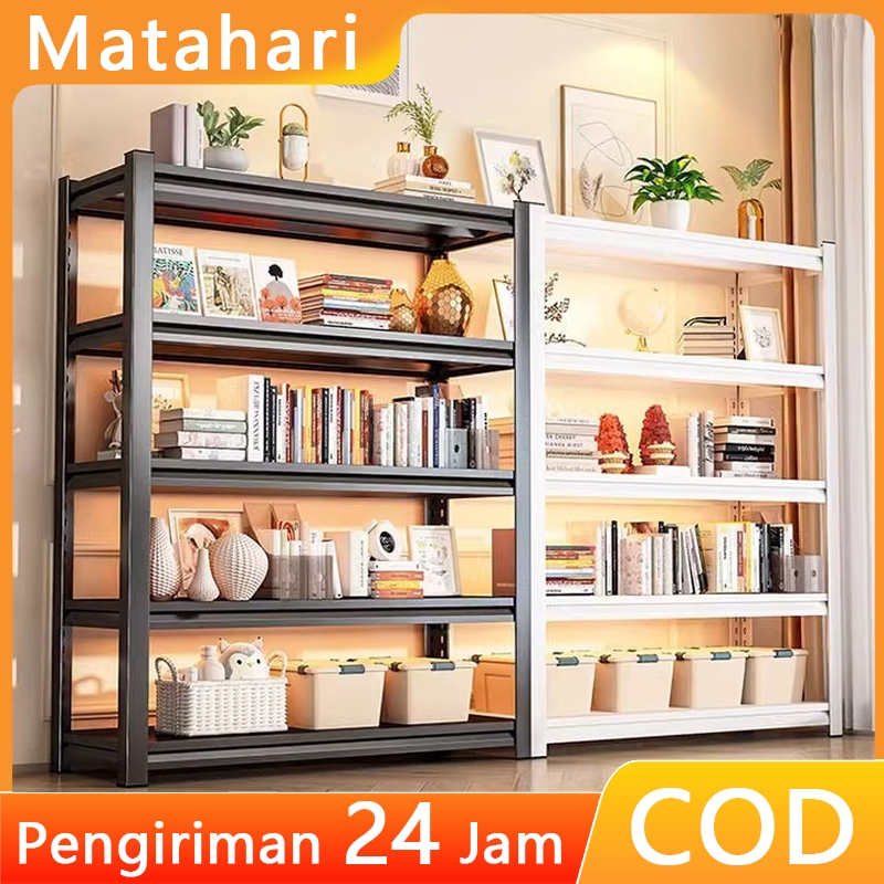 Jual Rak Serba Besi Mudah Dipasang Rak Supermarket Rak Buku Rak Susun ...