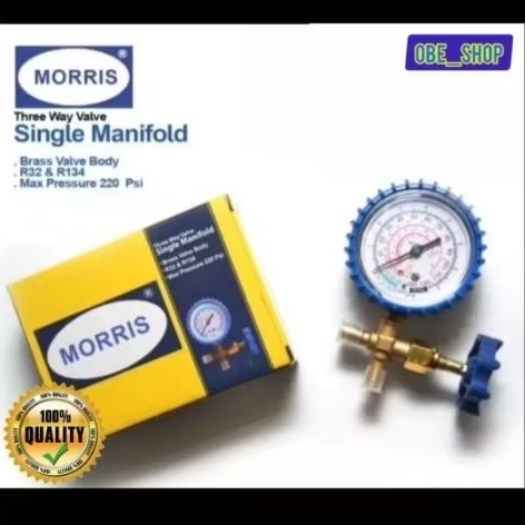 Jual MANIFOLD GAUGE MORRIS SINGLE MULTI R22 R410 R32 R134 | Shopee Indonesia