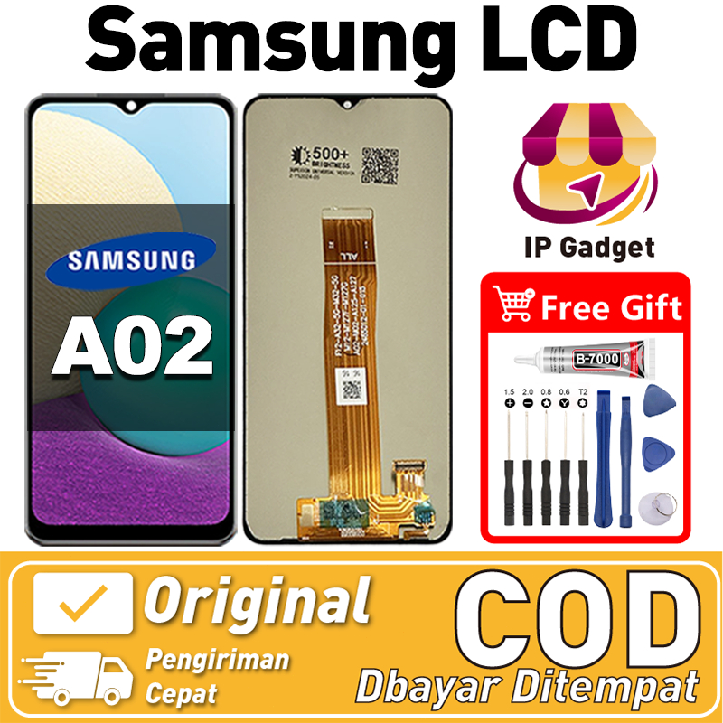 Jual LCD SAMSUNG A02 Original fullset ori asli Layar hp touchscreen ...