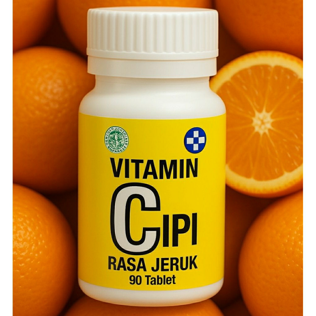 Jual Vitamin C IPI isi 90 dan 80 tablet Vit Multivitamin rasa Jeruk ...