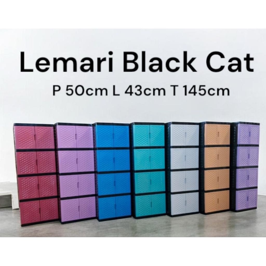 Jual LEMARI BLACK CAT 4 SUSUN | Shopee Indonesia