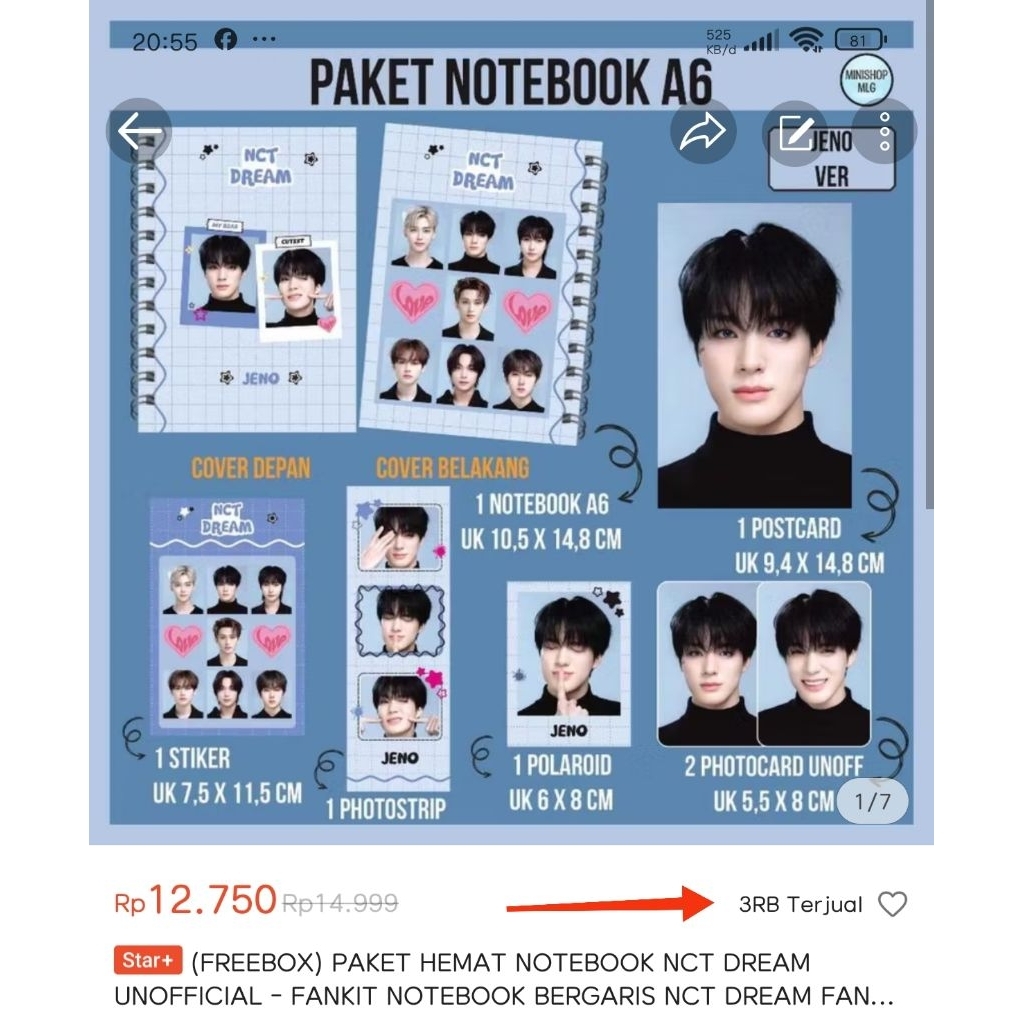 Jual (FREEBOX) PAKET HEMAT NOTEBOOK NCT DREAM UNOFFICIAL - NOTEBOOK ...