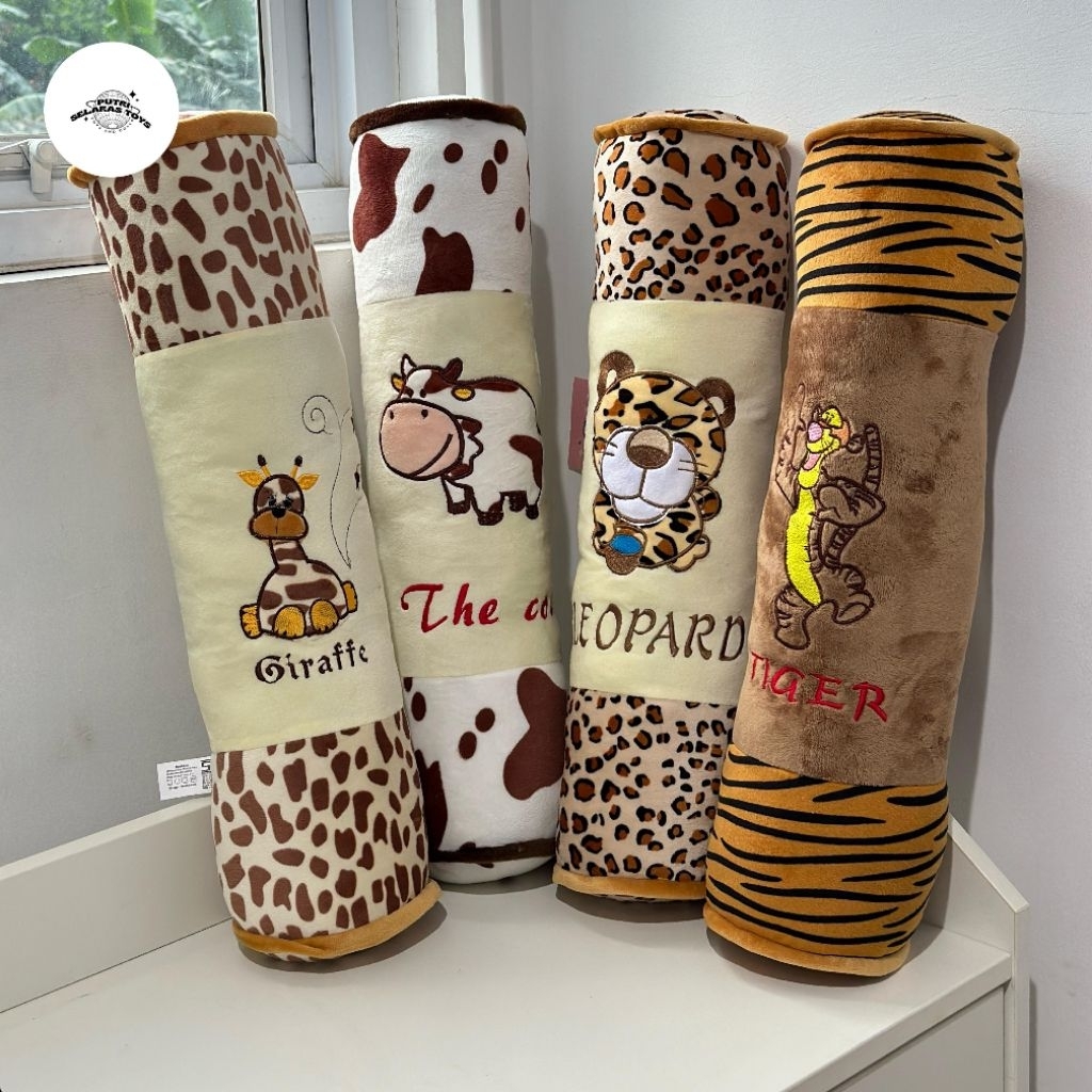 Jual Guling Karakter Printing Tiger Leopard Giraffe Cow Hello Kitty ...