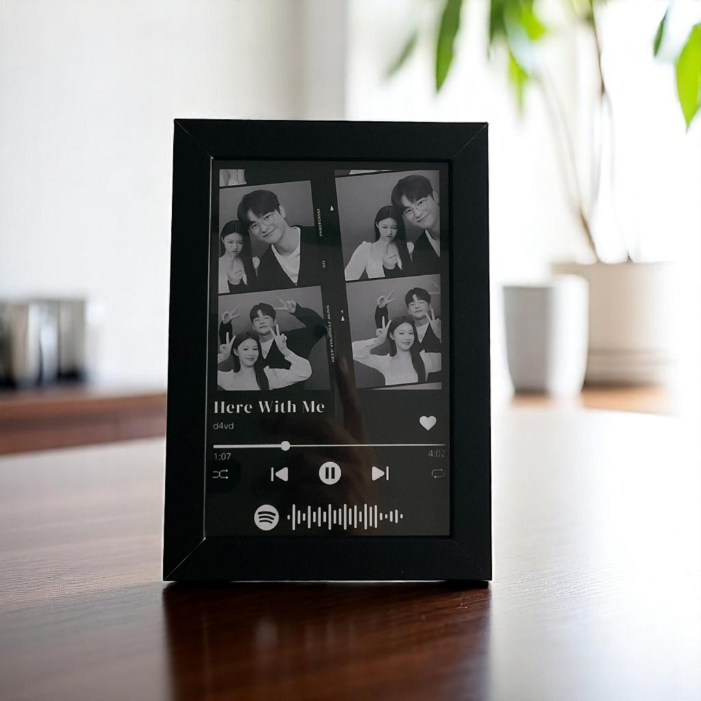Jual Bingkai Foto 4R Aesthetic - frame music spotify - kado custom ...