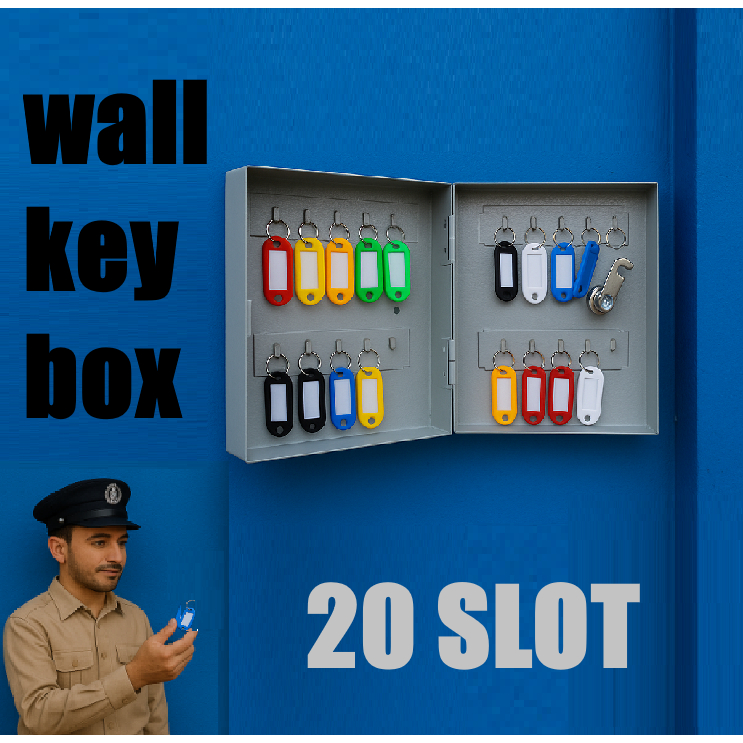 Jual Key Box tempat penyimpanan kotak gantungan kunci dinding 20 slot ...