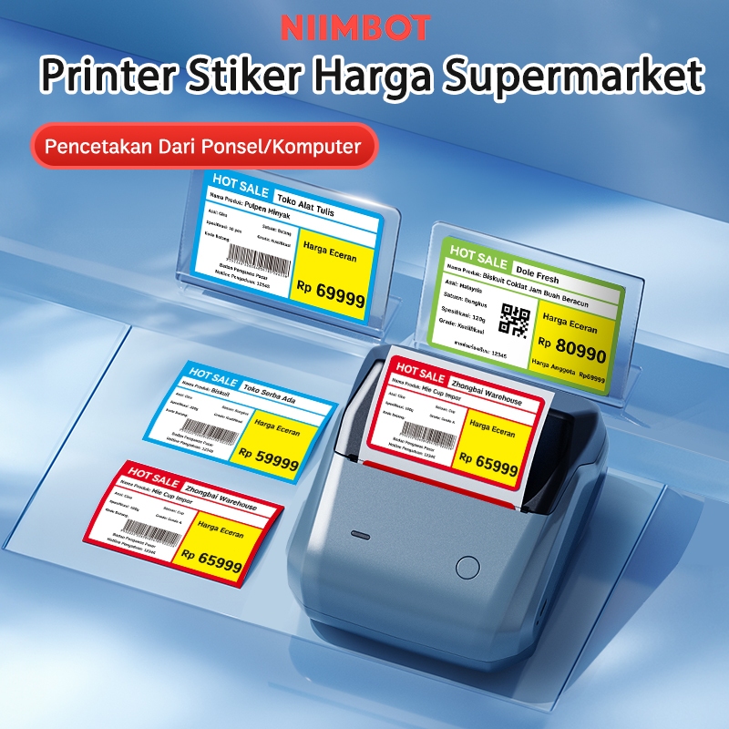 Jual NIIMBOT B31 Printer Label Harga Supermarket, Printer Termal Mini ...