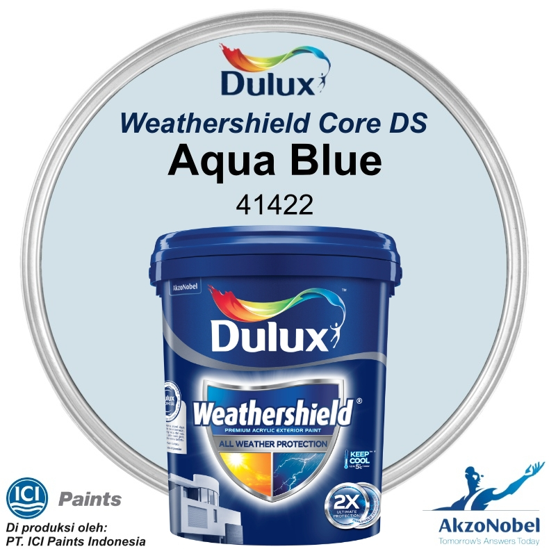 Jual CAT DULUX WEATHERSHIELD 20 LT - AQUA BLUE 41422 | Shopee Indonesia
