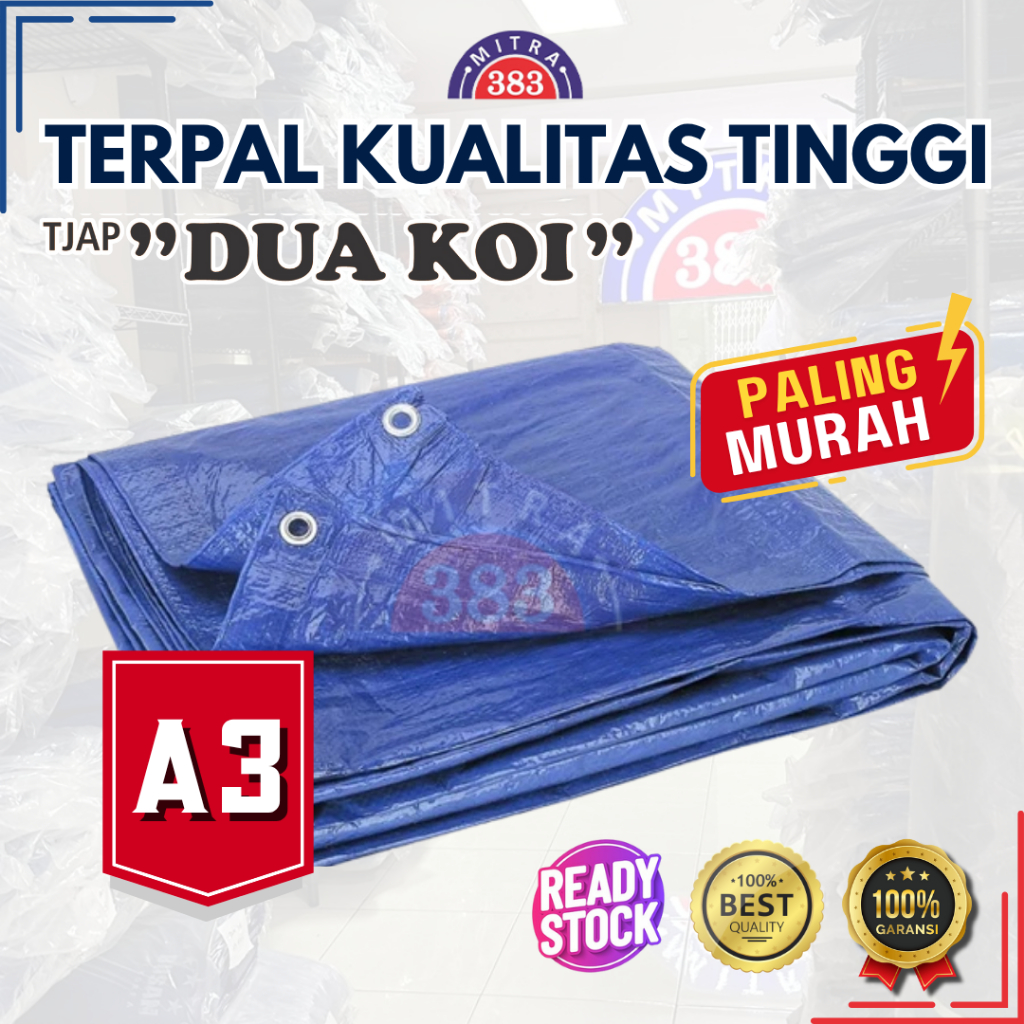 Jual Terpal Plastik A3 Tebal Biru 2x3 2x4 3x3 3x4 3x5 4x5 4x6 4x7 4x8 ...