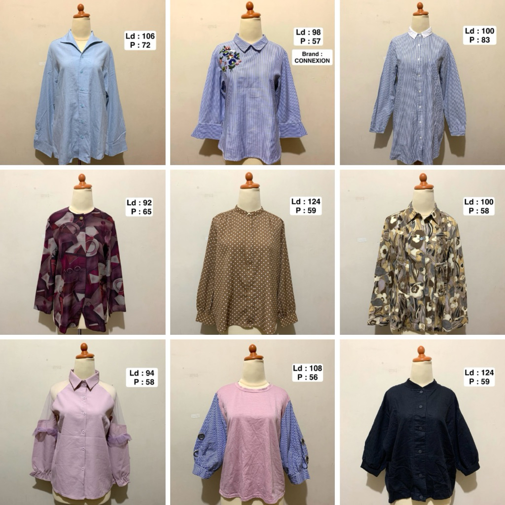 Jual Katalog N / Kemeja Wanita / Blouse / Thrift Kemeja / Thrift Blouse / Preloved Kemeja ...