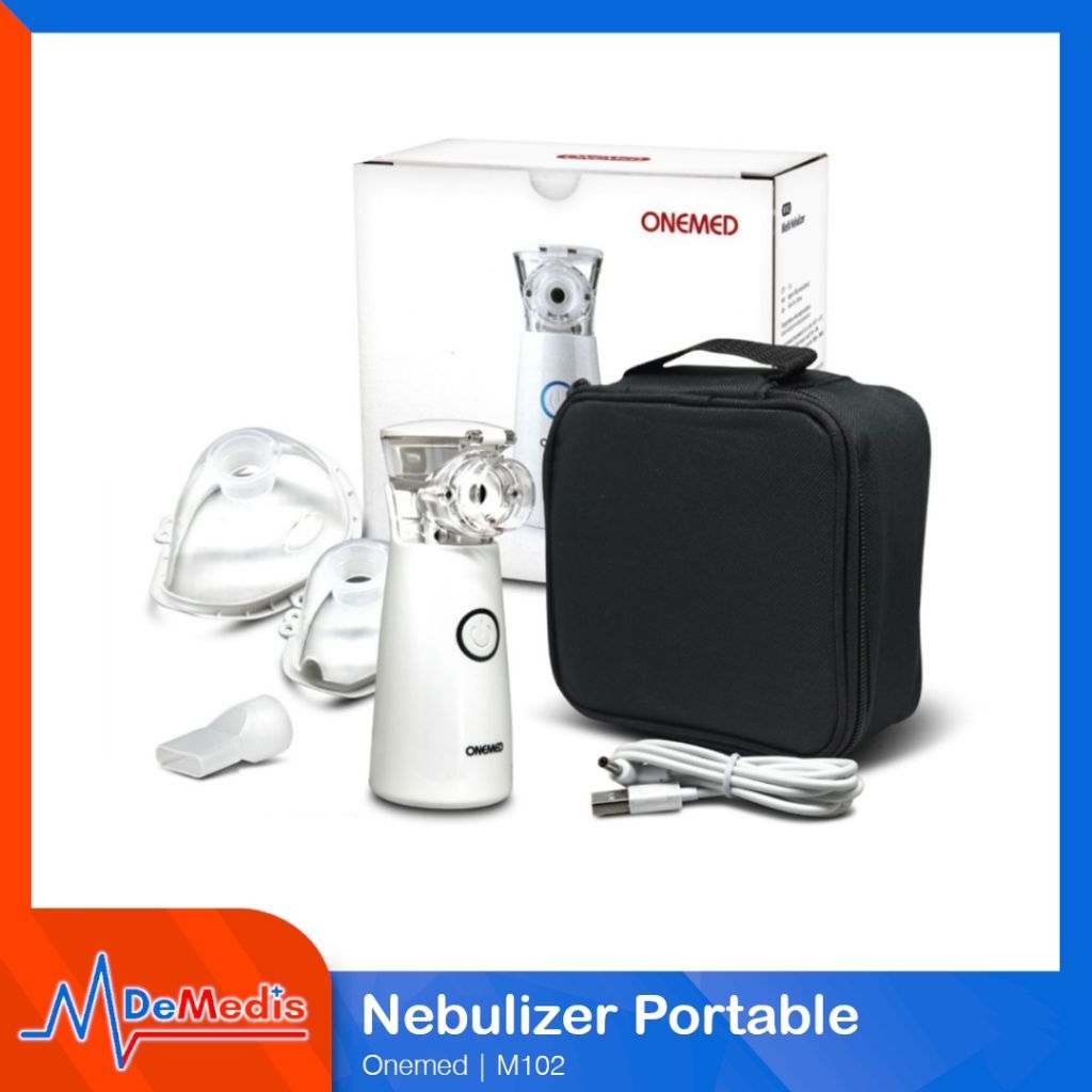 Jual Nebulizer Mesh ONEMED M102 Alat Terapi Uap Portable Ringan Mudah ...