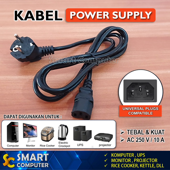 Jual Kabel PSU Power Supply Listrik Komputer / PC / UPS / Monitor ...
