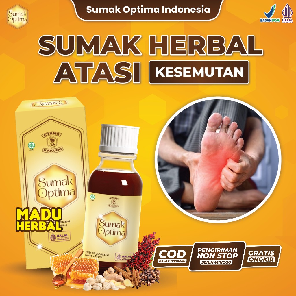 Jual Sumak Optima Madu Herbal Ampuh Atasi Kebas Kesemutan Nyeri Sendi ...