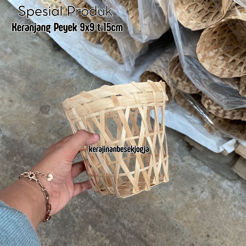 Jual KERANJANG PEYEK | keranjang anyaman bambu keranjang bunga ...
