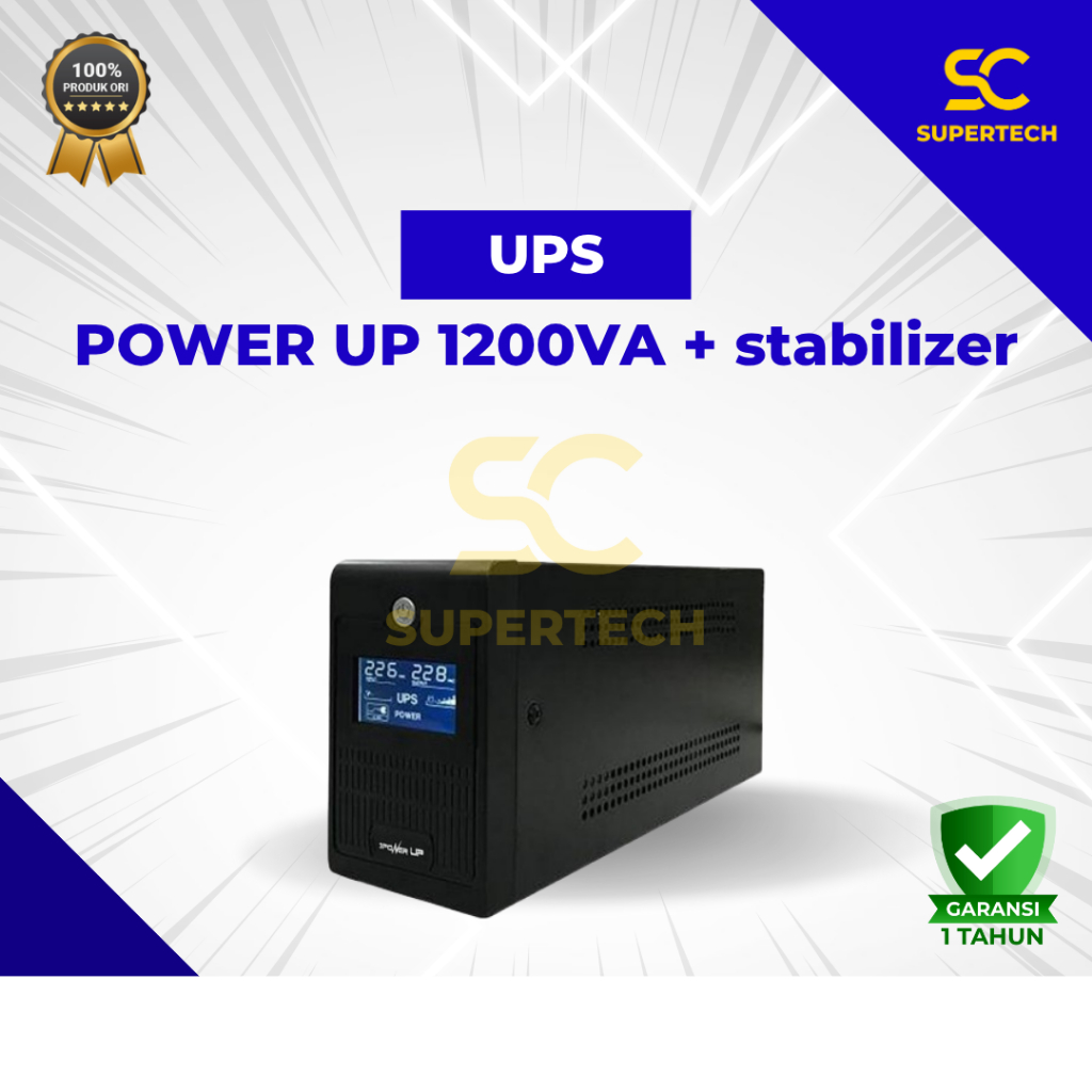 Jual UPS POWER UP 1200VA + stabilizer | Shopee Indonesia