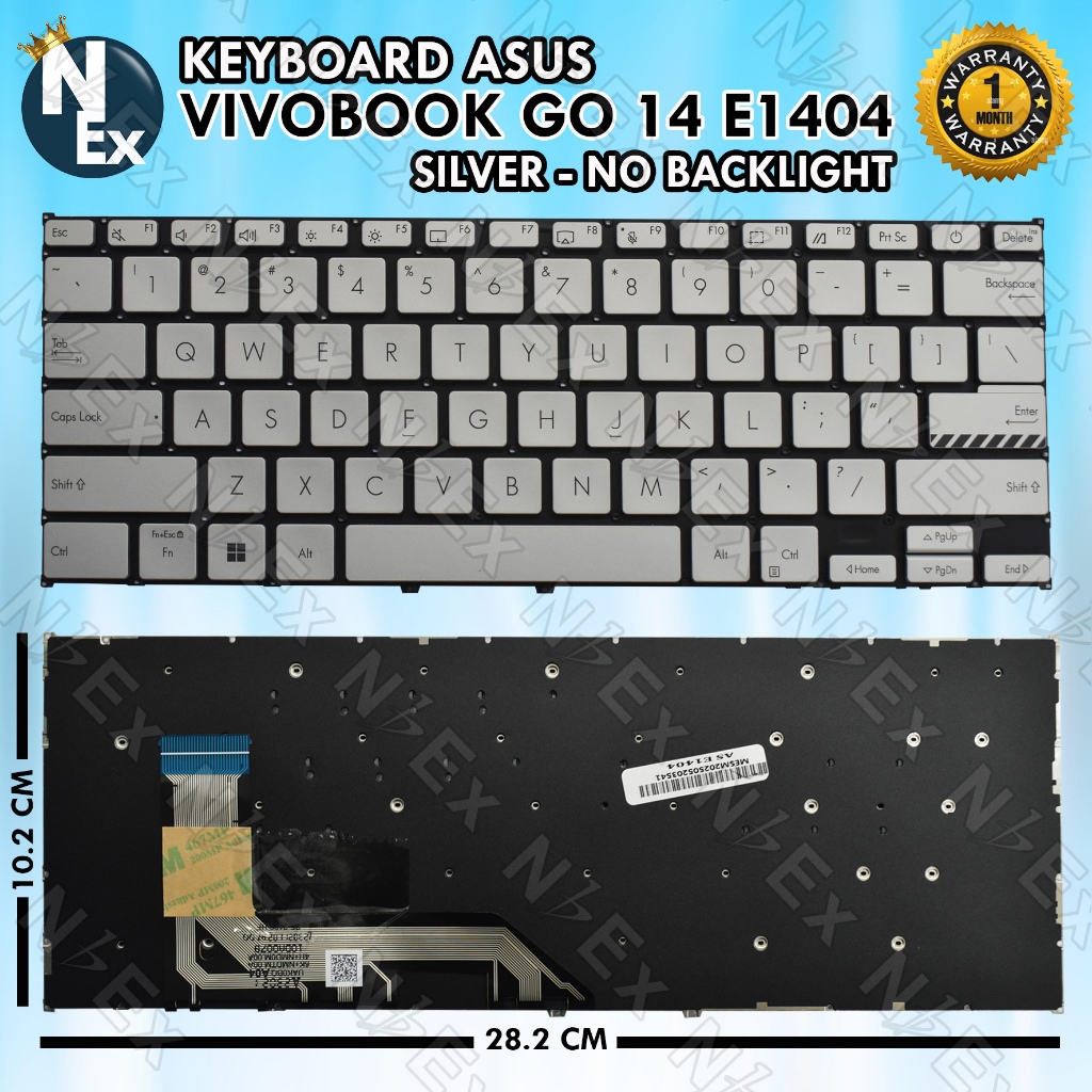 Jual KEYBOARD ASUS Vivobook Go 14 E1404 E1404F E1404FA SILVER | Shopee ...