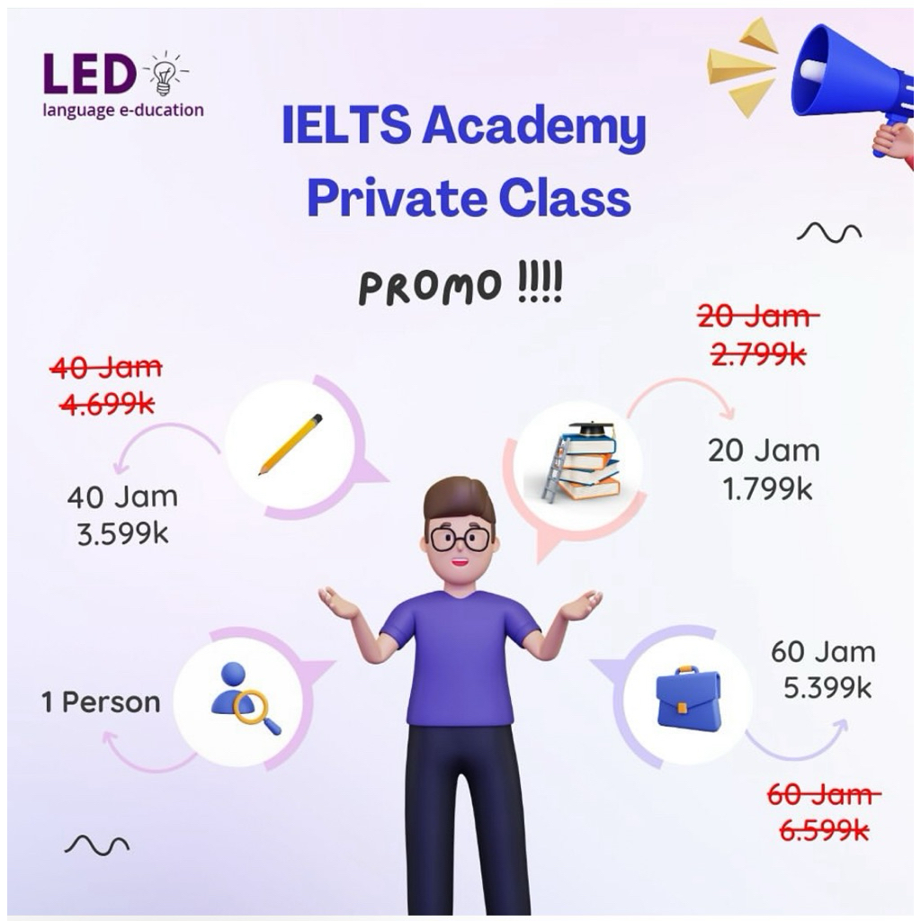 Jual Private Online Class IELTS - Language Education | Shopee Indonesia