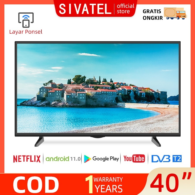 Jual Sivatel TV LED Smart 40inch FHD Ready Televisi Murah- Netflix-WIFI ...