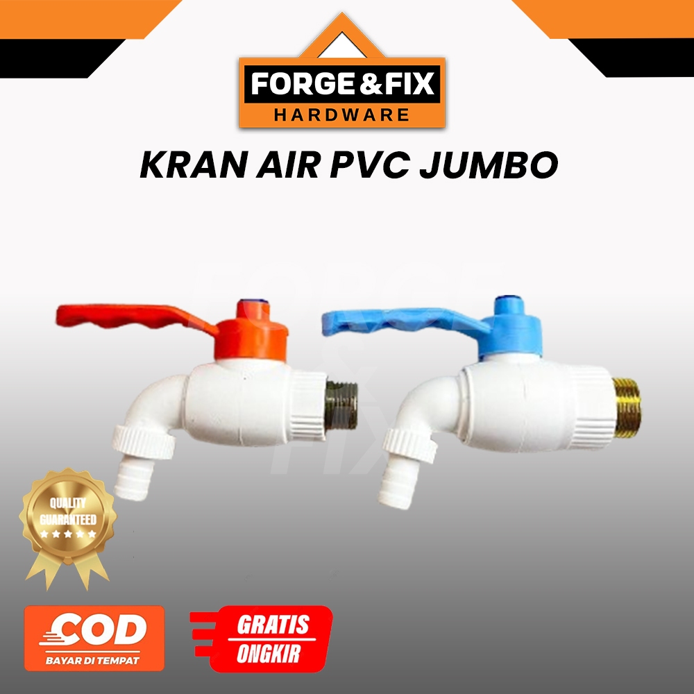 Jual GHC / CAB / YSK Kran Air Keran Bola Jumbo Tembok PVC Plastik Tebal ...