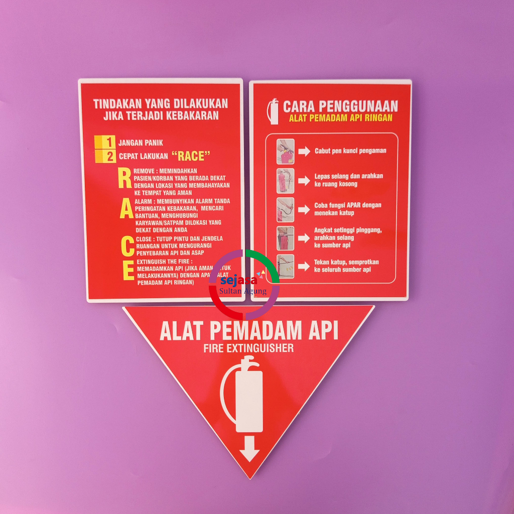 Jual Segitiga APAR | Akrilik Tanda APAR | Pemadam Api Ringan | Akrilik ...