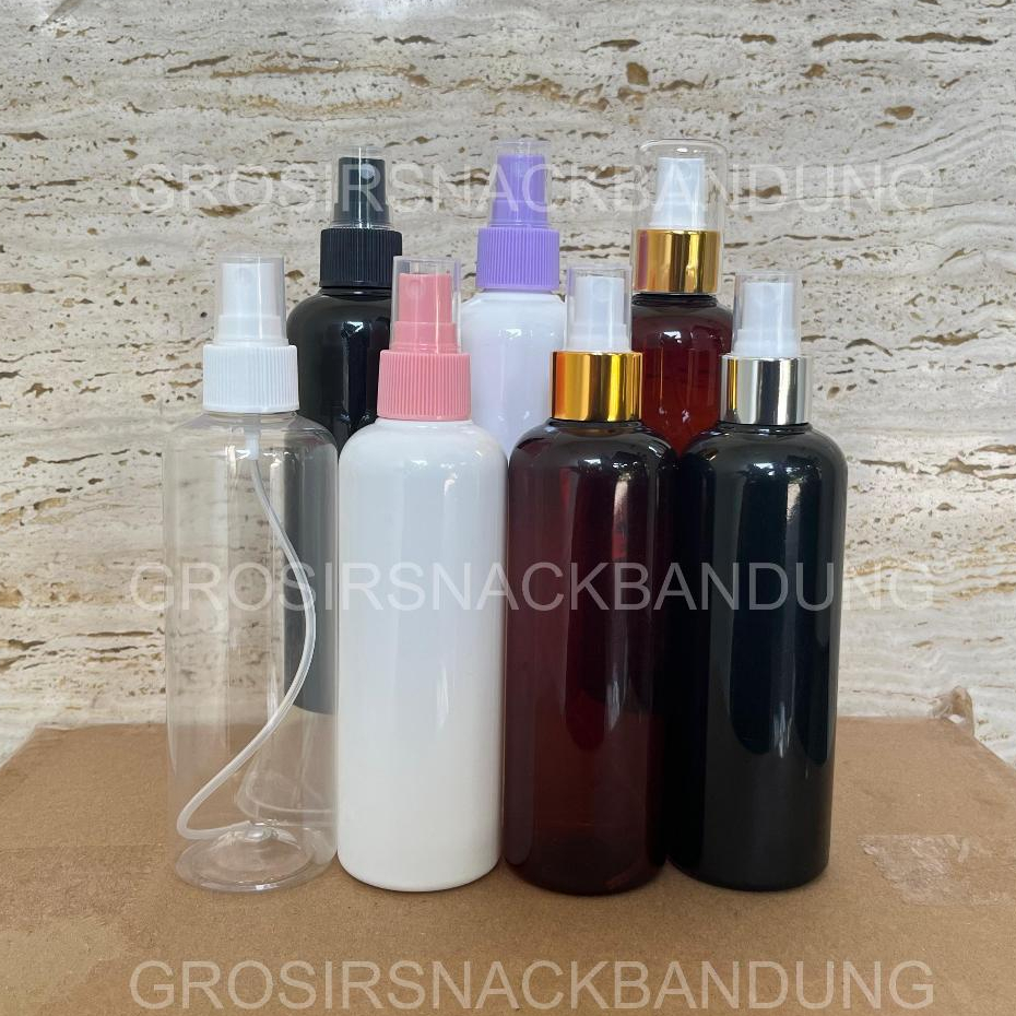 Jual Botol PET 250ml - Tutup Mist Sprayer PUTIH HITAM GOLD / Botol PET ...