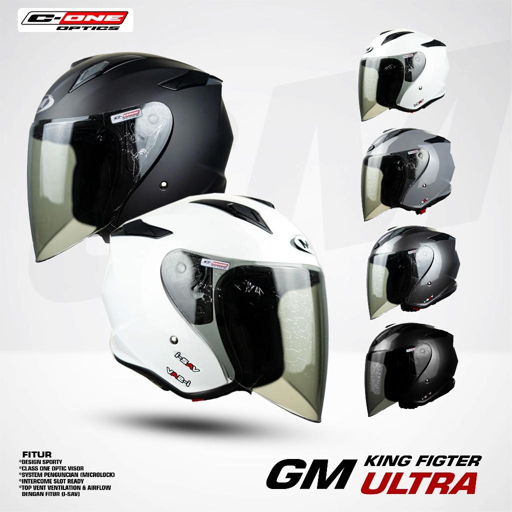 Jual Helm GM KING FIGHTER ULTRA SOLID COLOUR - Helm Gm Support ...