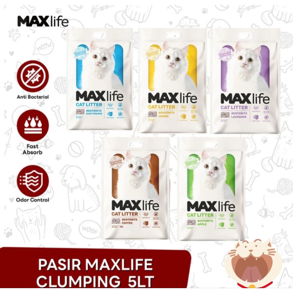 Jual MaxLife Pasir Kucing 5L | Shopee Indonesia