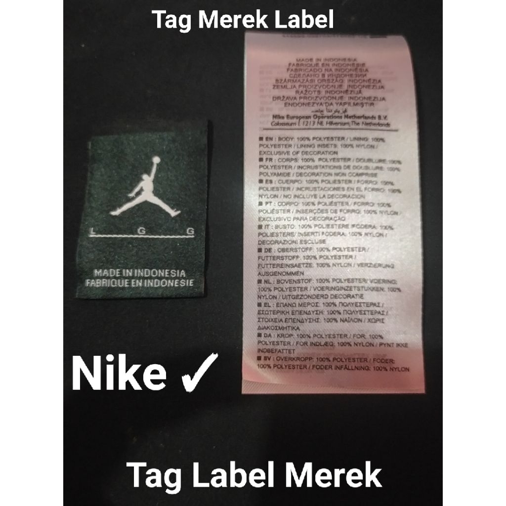 Jual label merek brand tag Nike (harga/set) | Shopee Indonesia