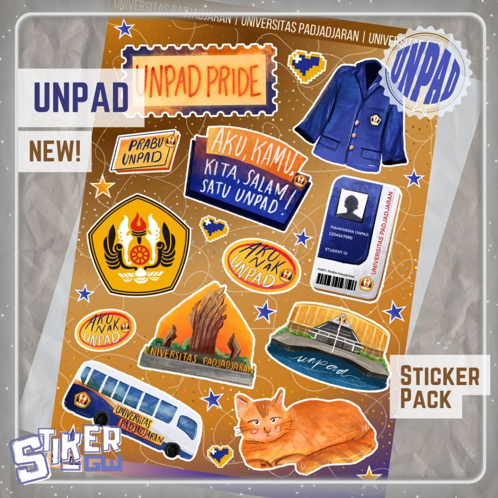 Jual [NEW] Sticker Pack Unpad | STIKER UNIVERSITAS PADJAJARAN | StikerGW | Shopee Indonesia