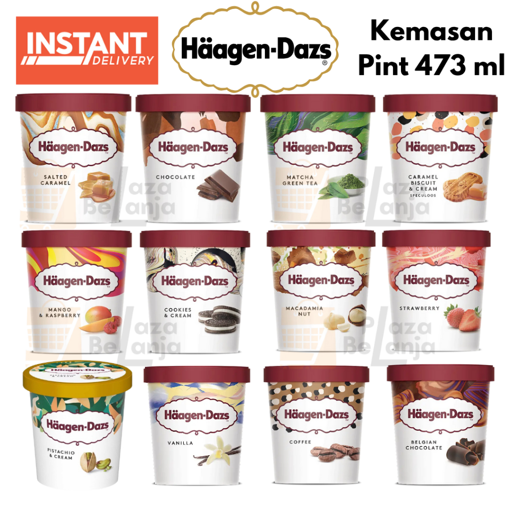 Jual Haagen Dazs Pint 473 ml Es Krim Haagen Dazs Ice Cream Haagen Dazs ...