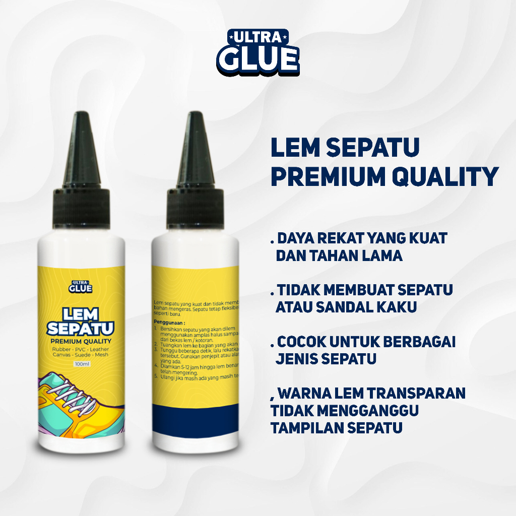 Jual Ultra Glue - Lem Perekat Sepatu Super Kuat Shoes Glue Penambal Sol ...