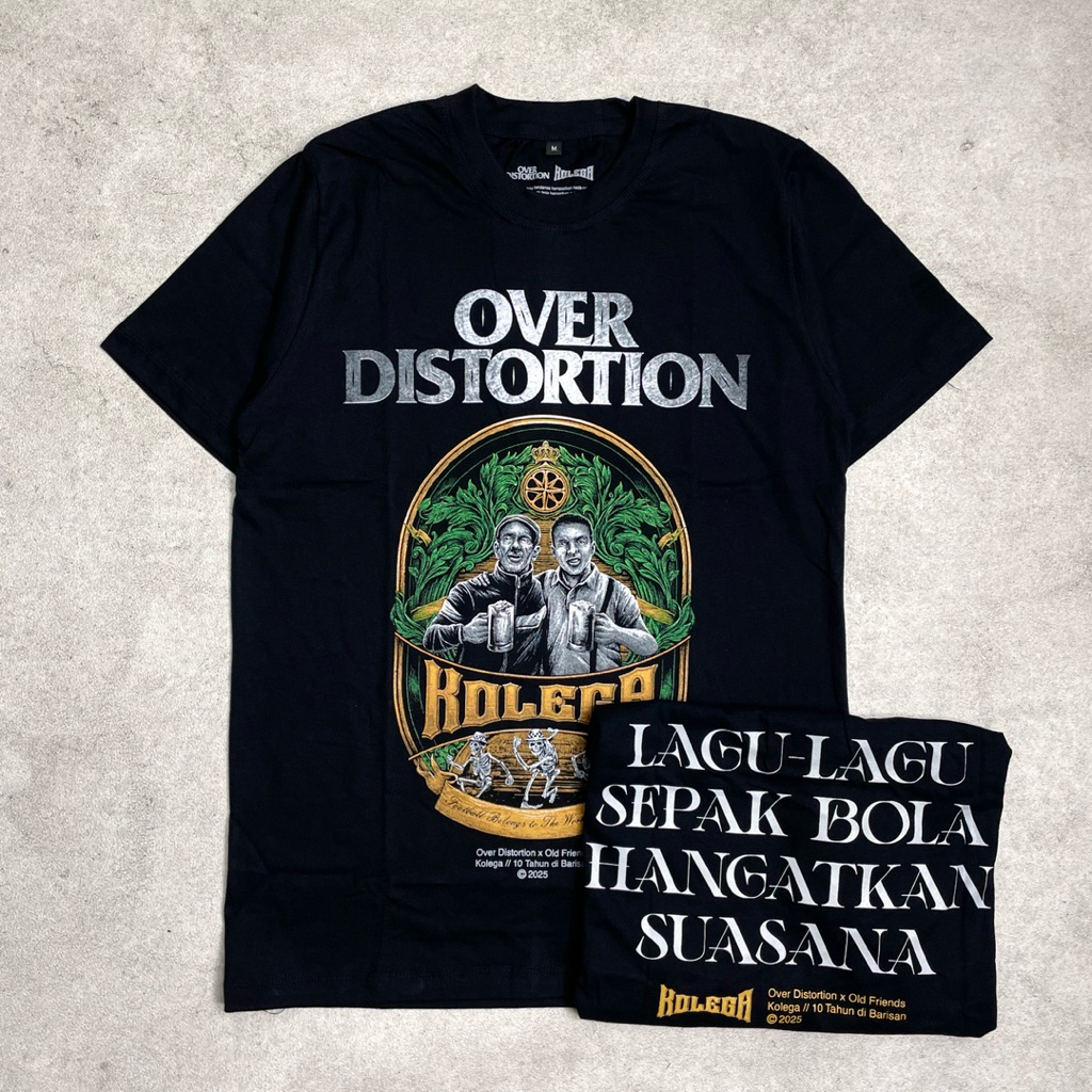Jual Over Distortion - Kolega | Tshirt Black Original Merchandise ...