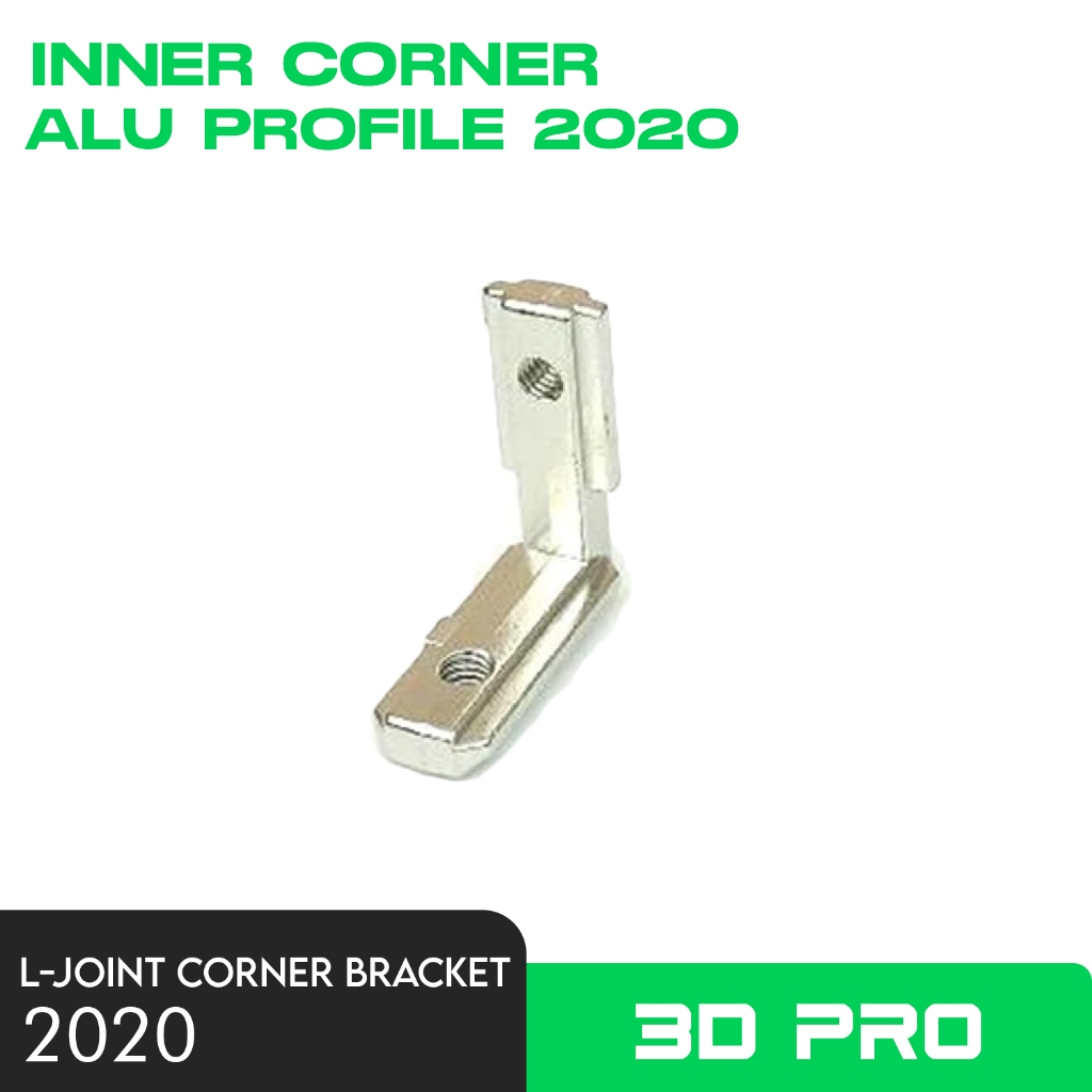 Jual L Slot Inner Aluminum Corner Bracket 2020 Siku L Interna 20 Series ...