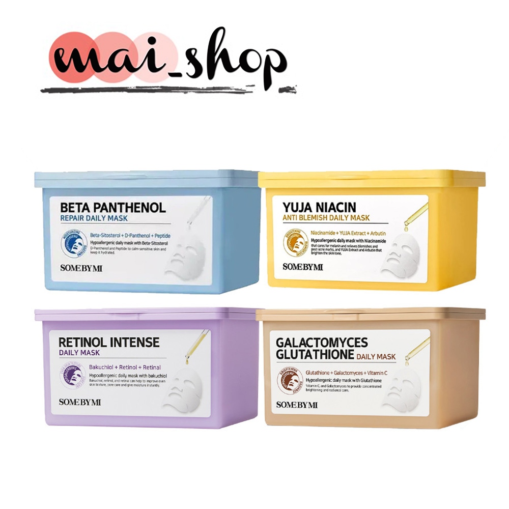 Jual SOME BY MI Retinol Intense Daily Mask / Galactomyces Gluthatione ...