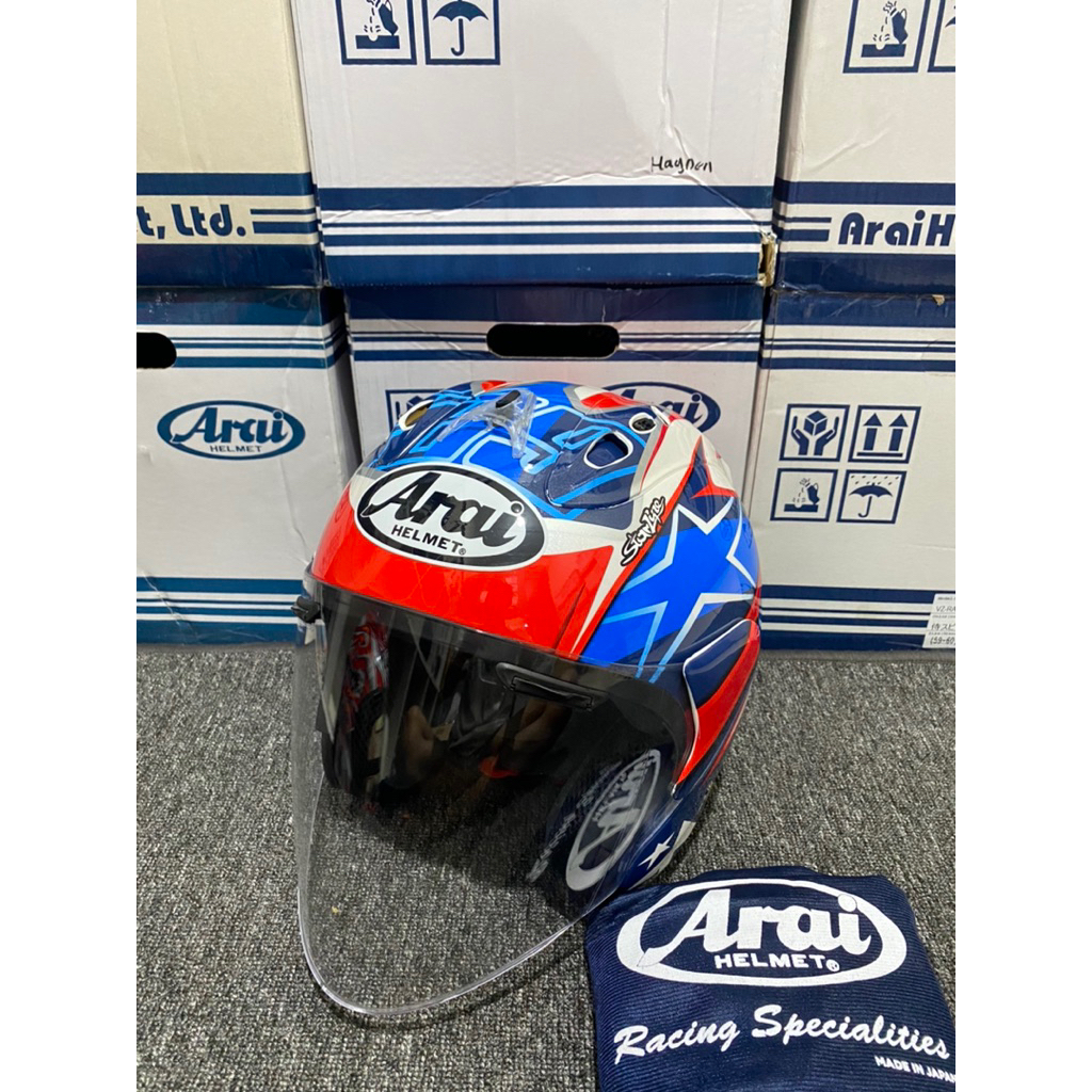 Jual HELM COPY ARAI MOTIF HAYDEN SB | Shopee Indonesia