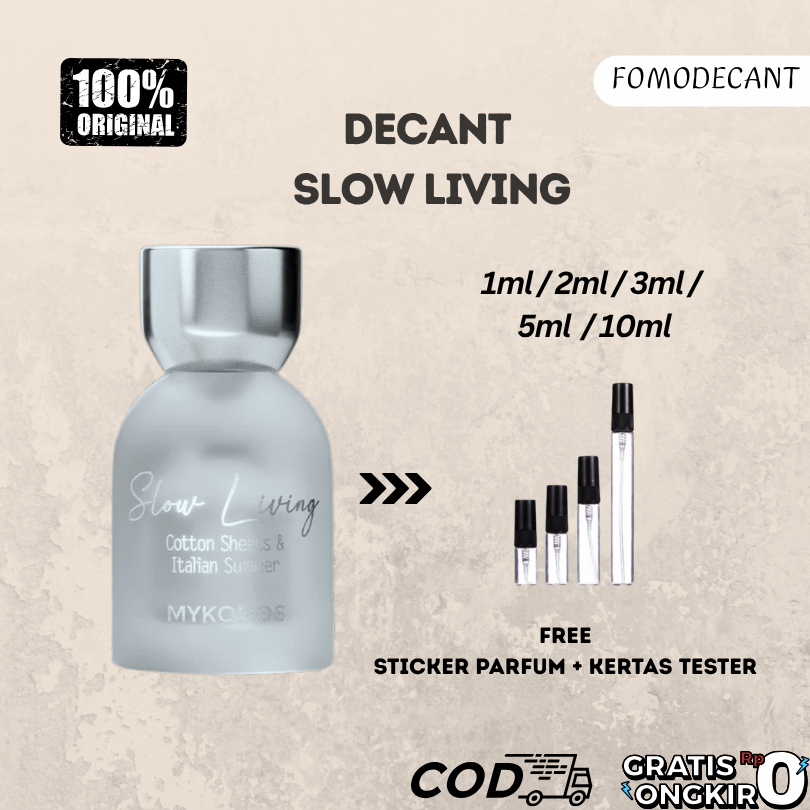 Jual Decant Parfum Mykonos Slow Living 1ml 2ml 3ml 5ml 10ml | Shopee ...