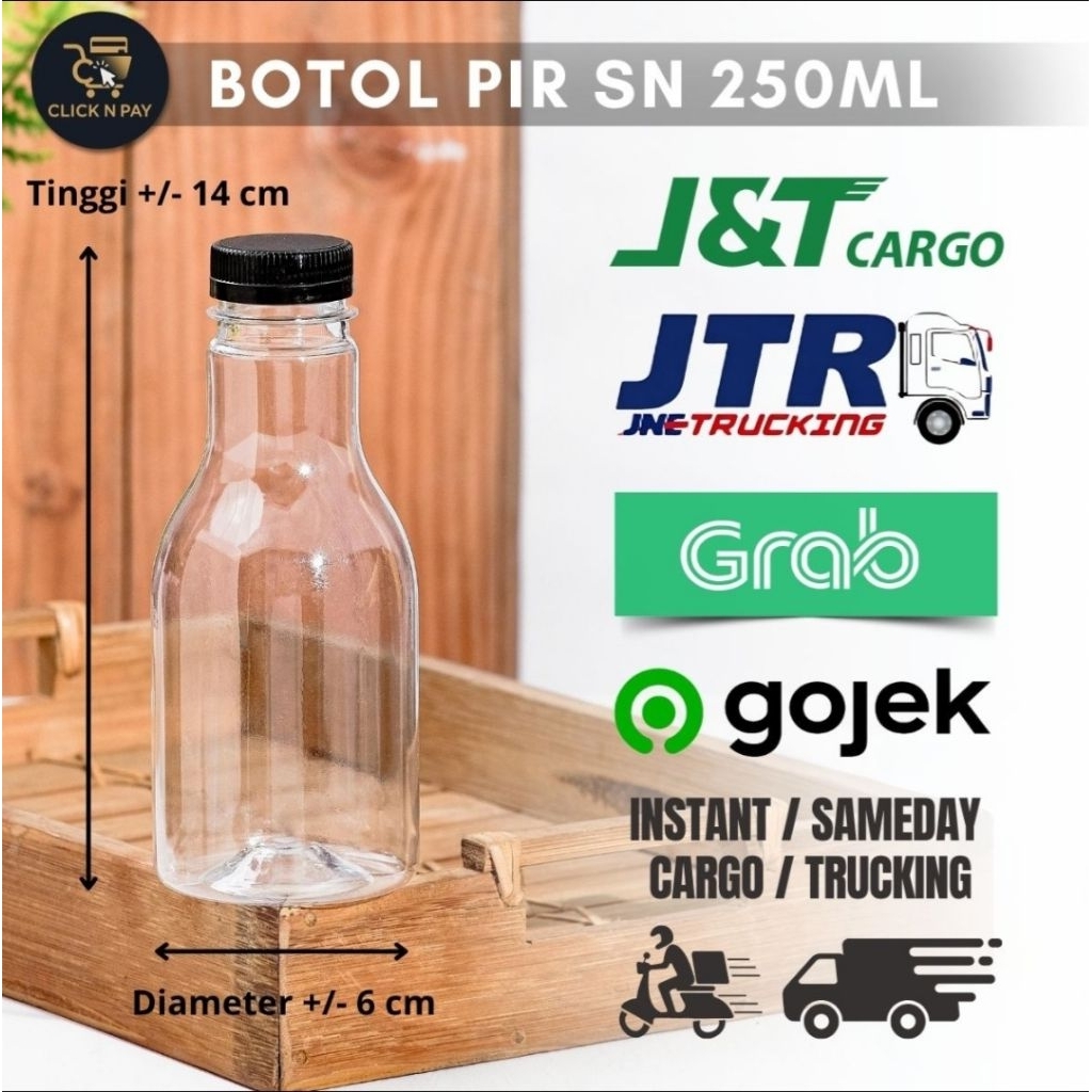 Jual INSTANT SAMEDAY Botol Pir Plastik 250 ml / Botol Cikita/ Botol ...