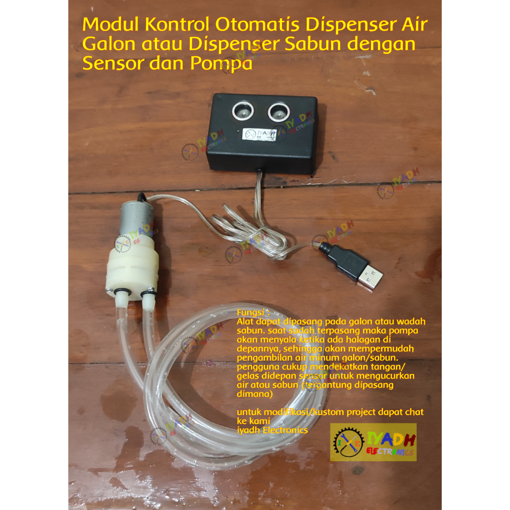 Jual Modul Kontrol Otomatis Dispenser Air Galon atau keran air atau ...