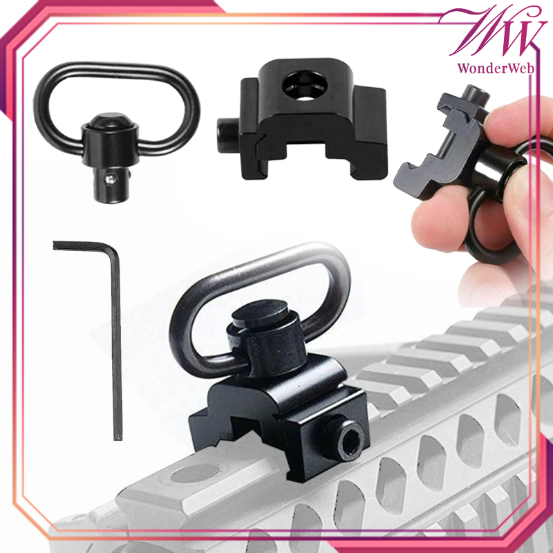 Jual 1set Mount Sling Swivel Quick Release QD Dengan Tombol Tekan ...