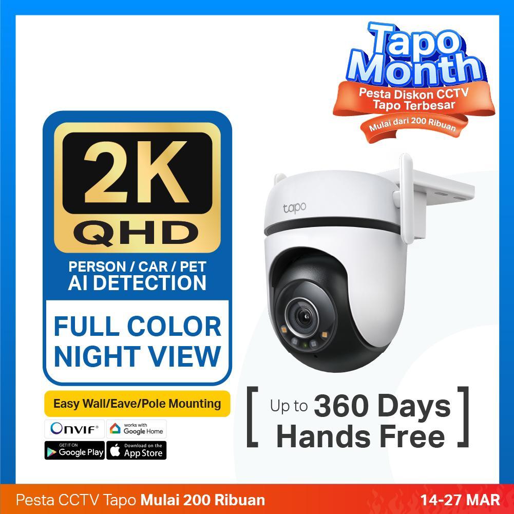 Jual TP-Link Tapo C520WS 2K QHD CCTV Outdoor Pan/Tilt Security Wi-Fi ...