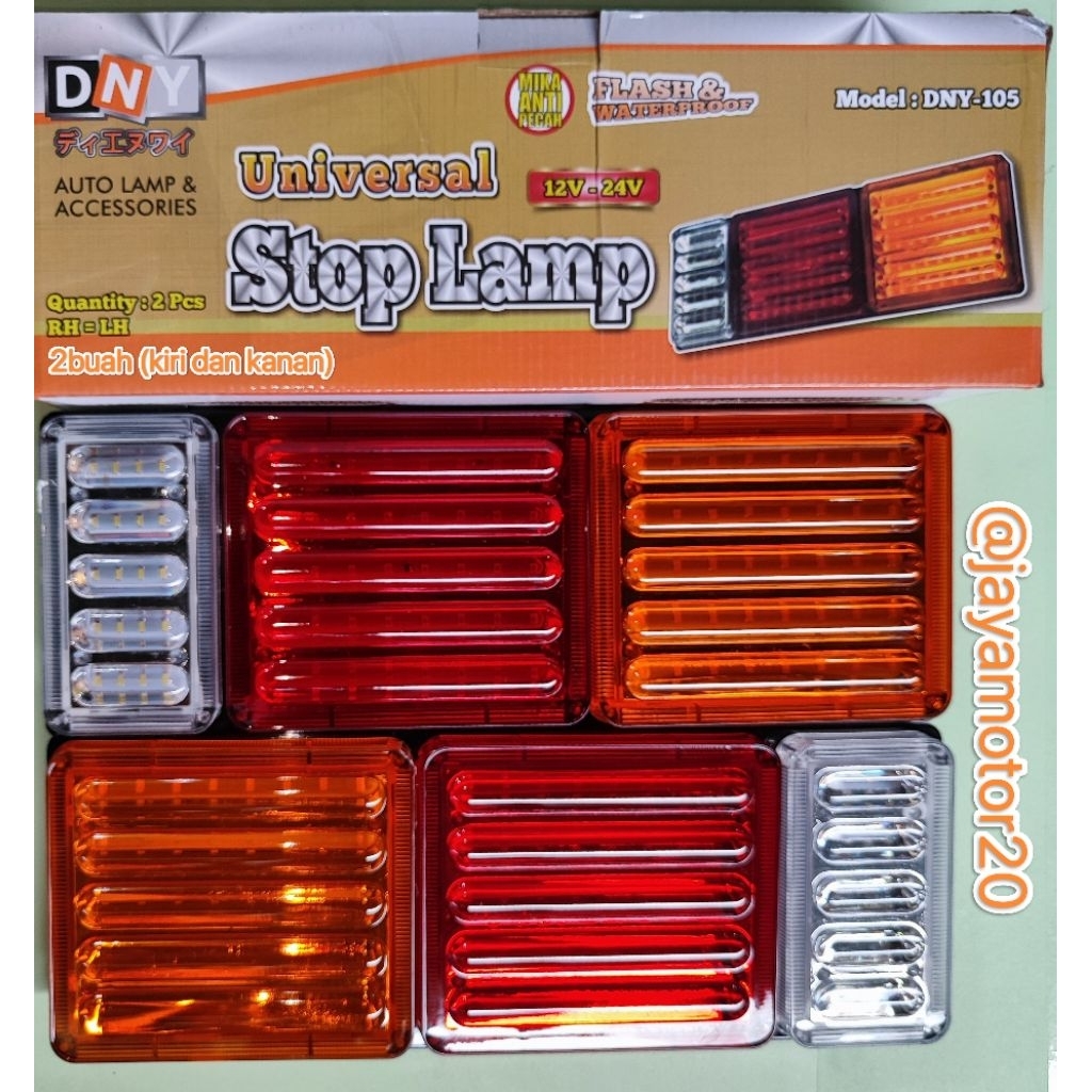 Jual Stop Lamp LED Truk Universal Tronton / Truck Double DNY-105 Anti ...