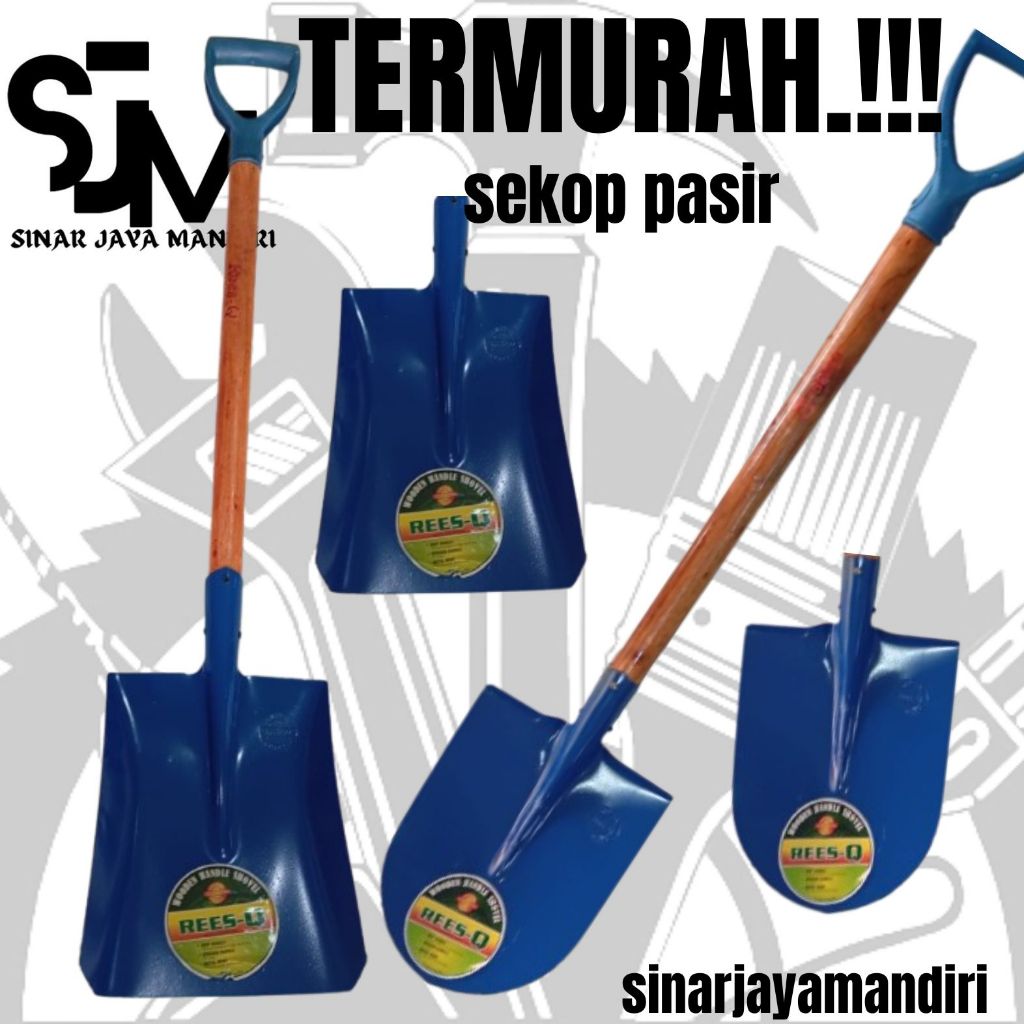 Jual SEKOP PASIR REESQ ANTI GORES Shovel Gagang Kayu / Sekop pasir ...