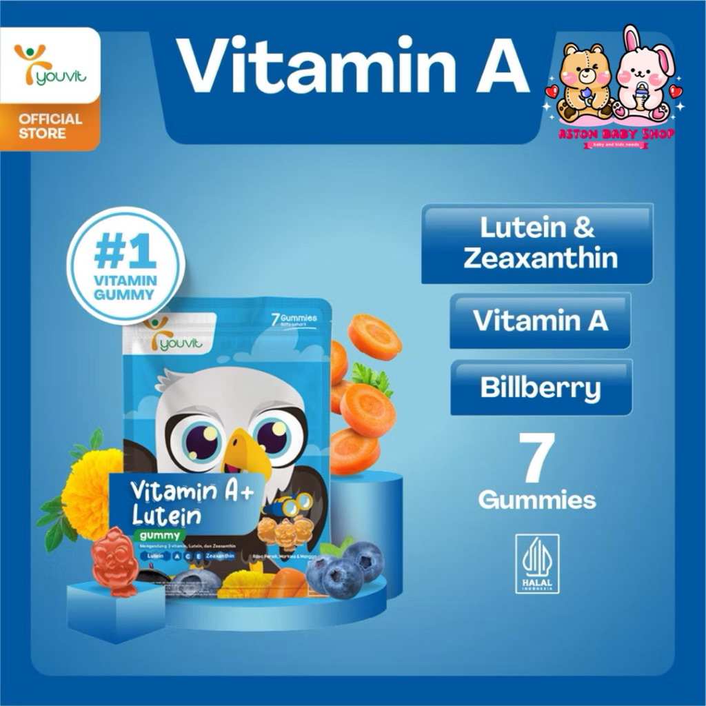 Jual Youvit Kids Vitamin A+ Lutein isi 7 Pcs - Youvit Vitamin A+ Lutein ...