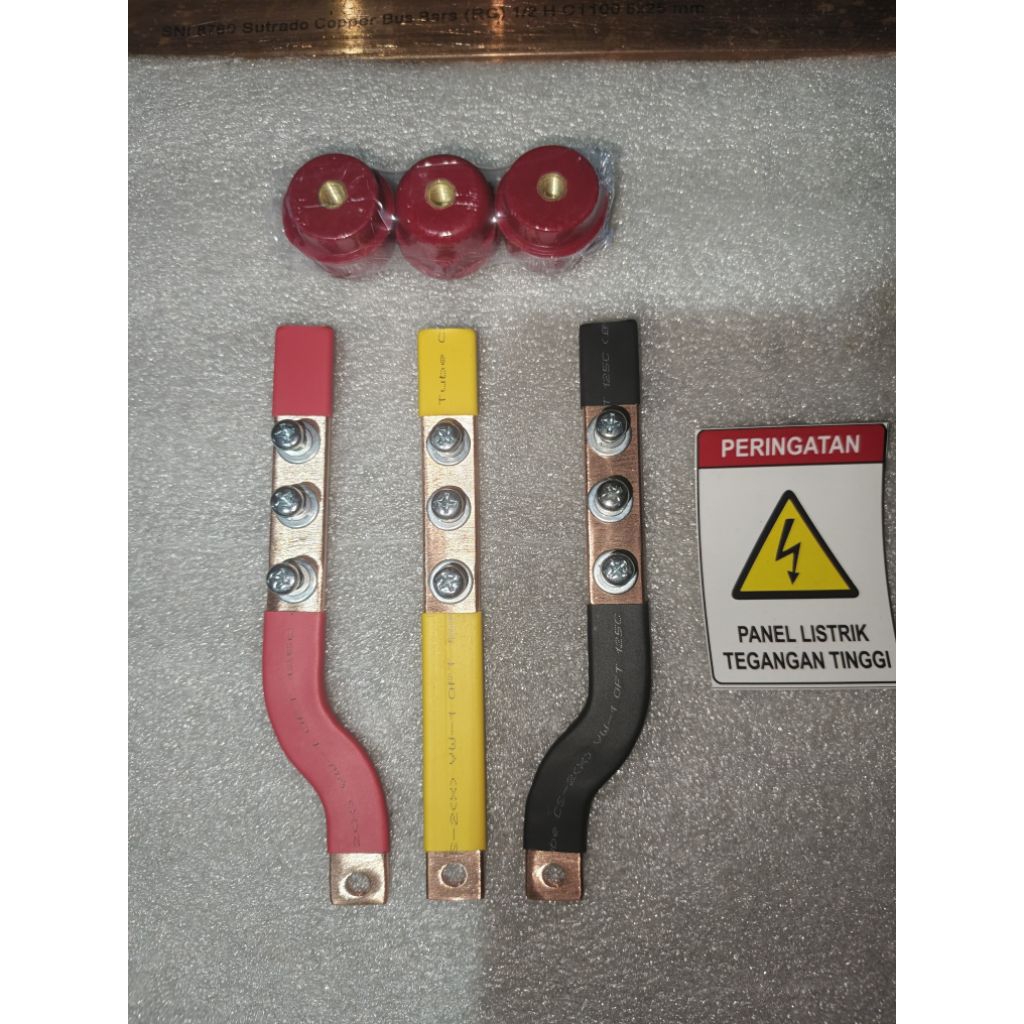 Jual BUSBAR 3×15 RST PANJANG 15 CM UNTUK MCCB 30A/100A | Shopee Indonesia
