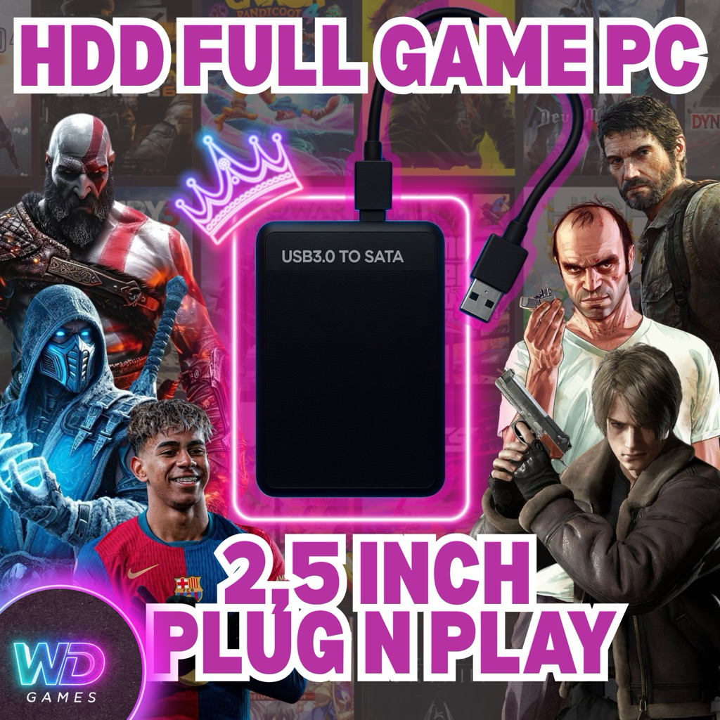 Jual HDD FULL GAME PC/LAPTOP PLUG N PLAY – BEBAS REQUEST GAME | Shopee ...