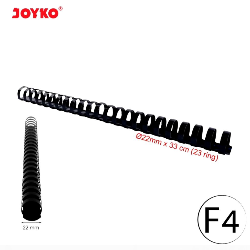 Jual Joyko RPC-23-22 | Binding Ring Plastic Comb 22mm | Spiral Jilid ...