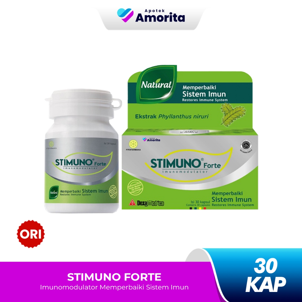 Jual Stimuno Forte 30 Kapsul Vitamin Daya Tahan Tubuh | Shopee Indonesia