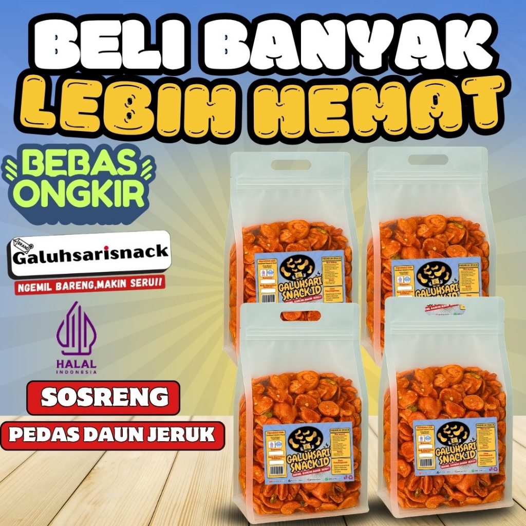 Jual PAKET HEMAT - Sosreng Pedas Daun Jeruk Bumbu Melimpah Spesial ...