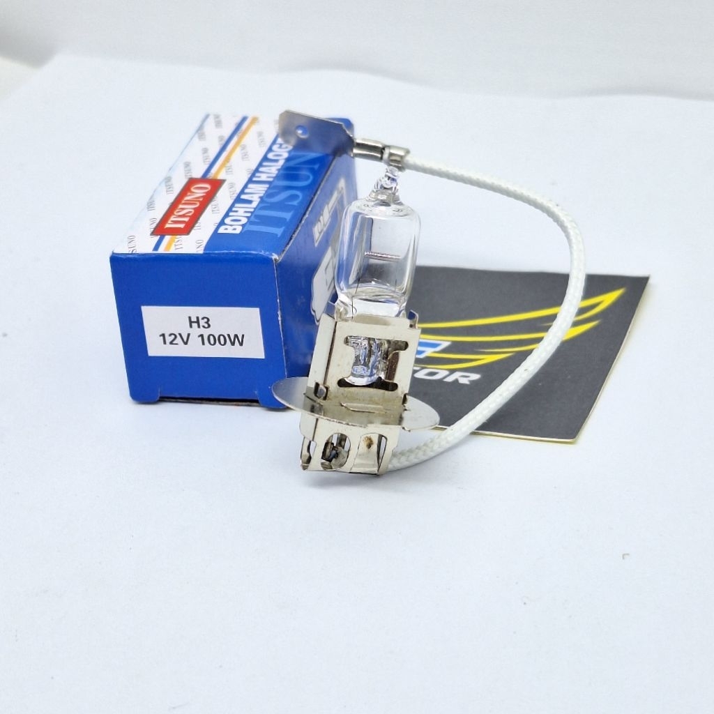 Jual Dop Bohlam Lampu Depan Halogen H3 12V 100W motor universal ...